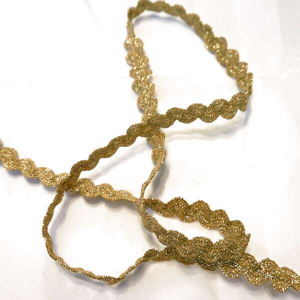 RR102 Gold Ric Rac | Your Design performance wear fabrics